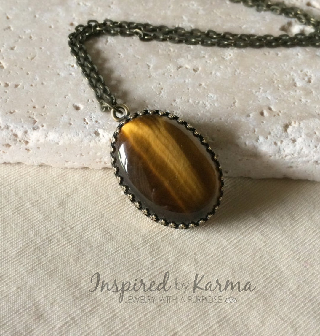 Tigers Eye Necklace,golden Tiger Eye Necklace,tigers Eye Jewelry ...