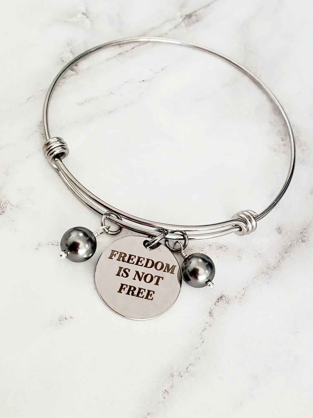 USMA 2023 Class Motto Charm Bracelet, Freedom is Not Free, West Point ...