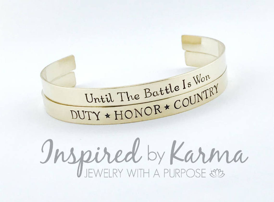 Sterling Gold Filled USMA Class Motto Duty Honor Country - Etsy