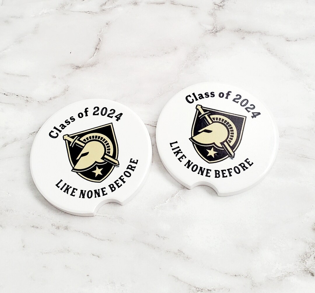 USMA Sandstone Car Coaster Set: West Point Mom Gift - Etsy