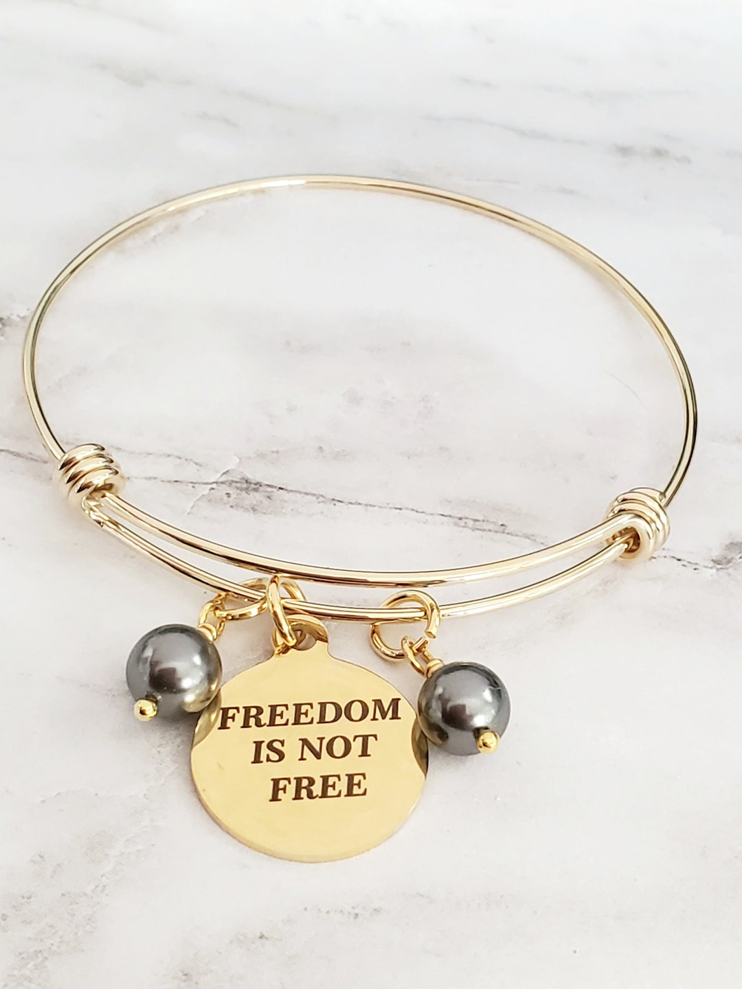 USMA 2023 Class Motto Charm Bracelet, Freedom is Not Free, Proud West ...