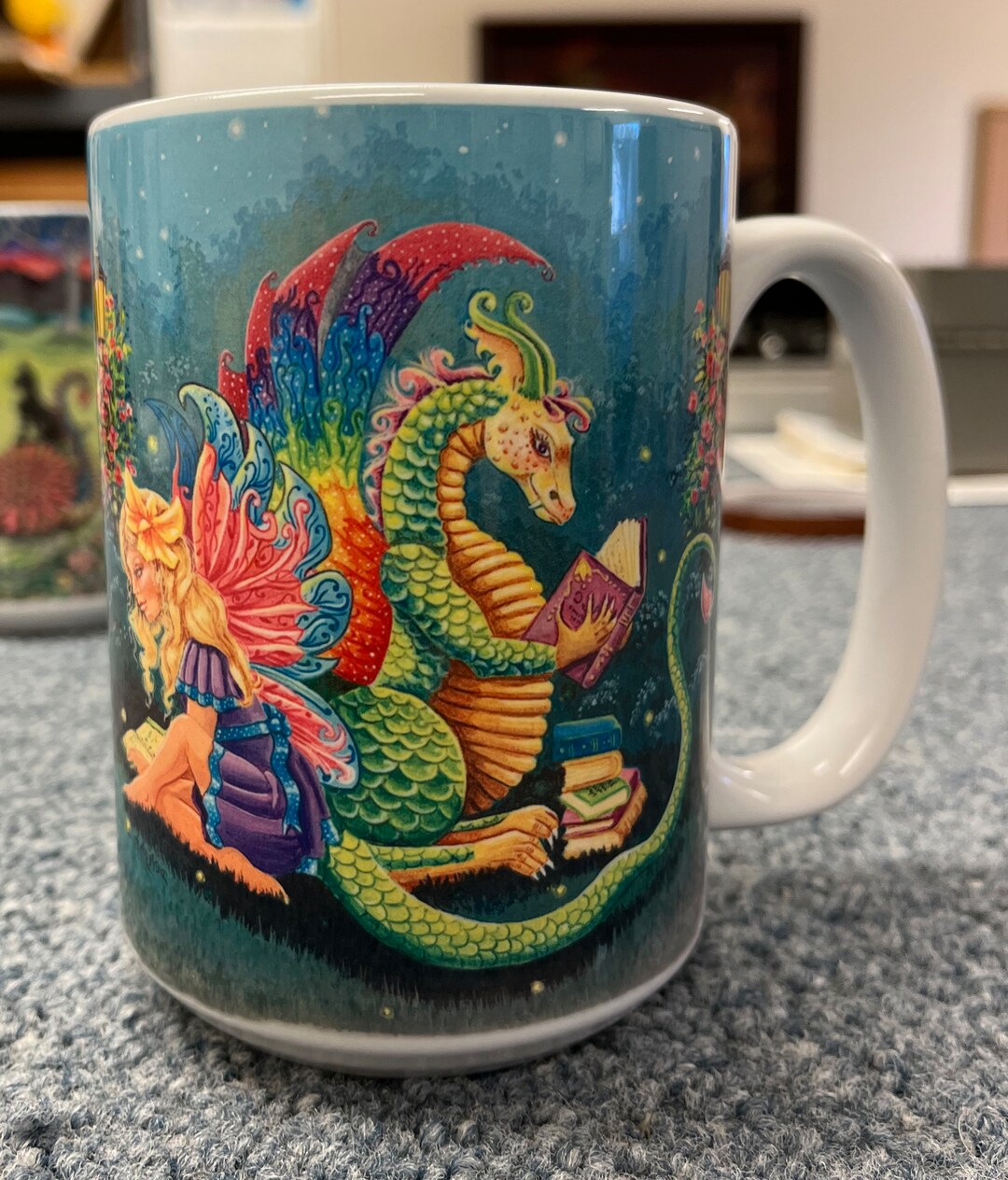 Book Nook, 15 Oz Mug, Ceramic Mug, Dishwasher Proof, Microwave Proof ...