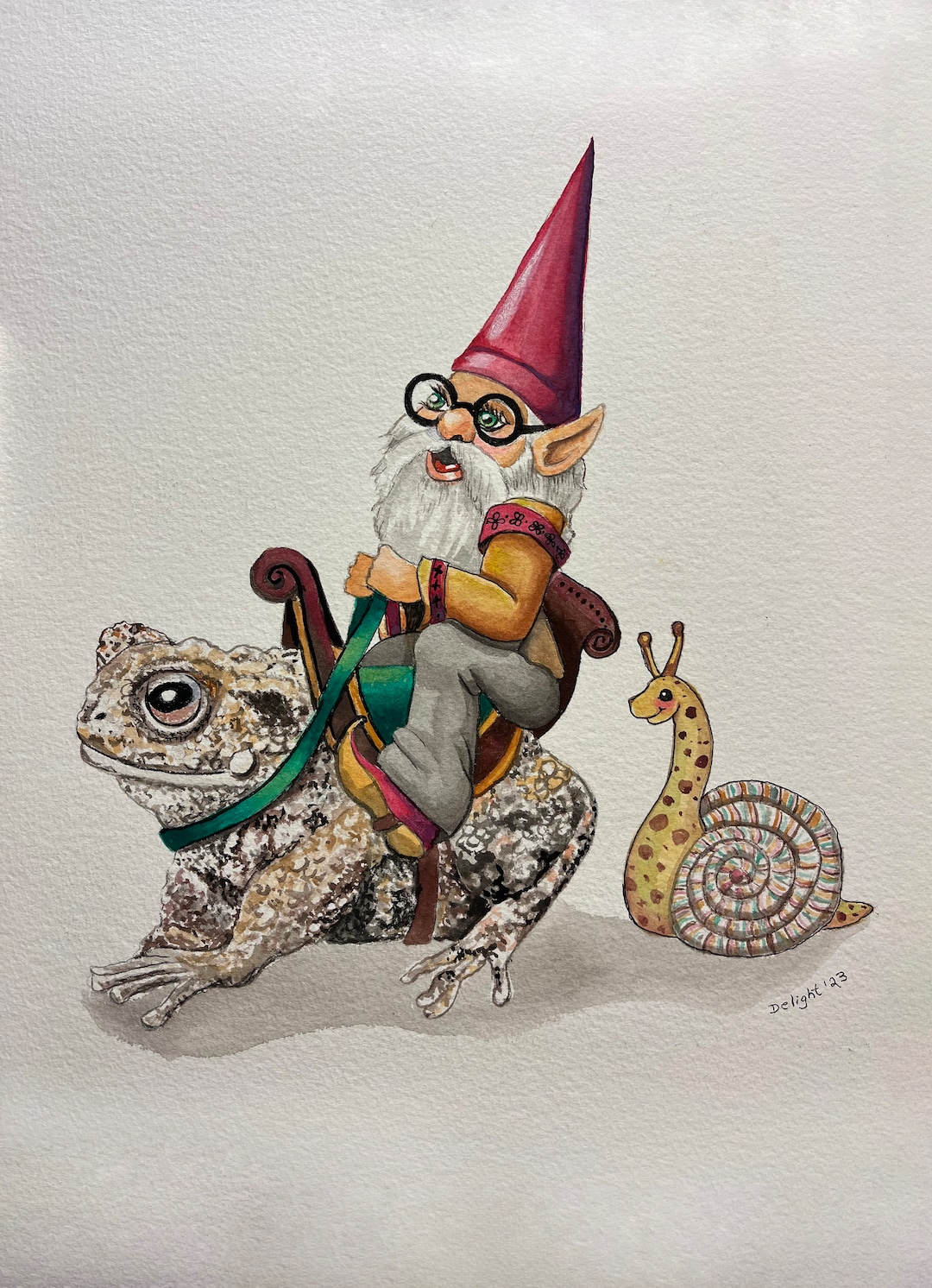 Hit the Road Toad, 11x14 Print, Double Matted to a 16x20, Limited ...