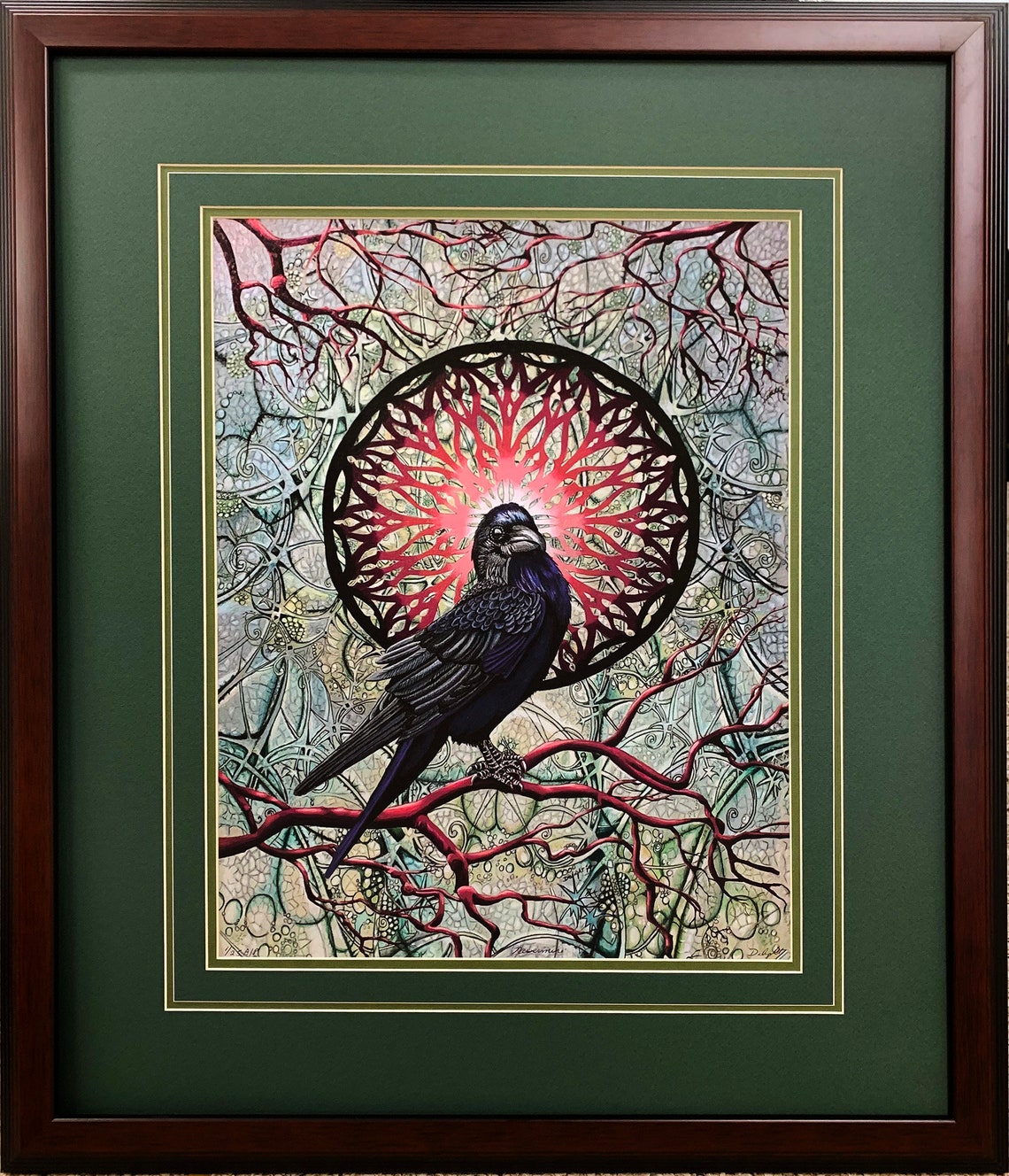 Nevermore 22x26 Frame Size Raven Blackbird Poe Raven | Etsy