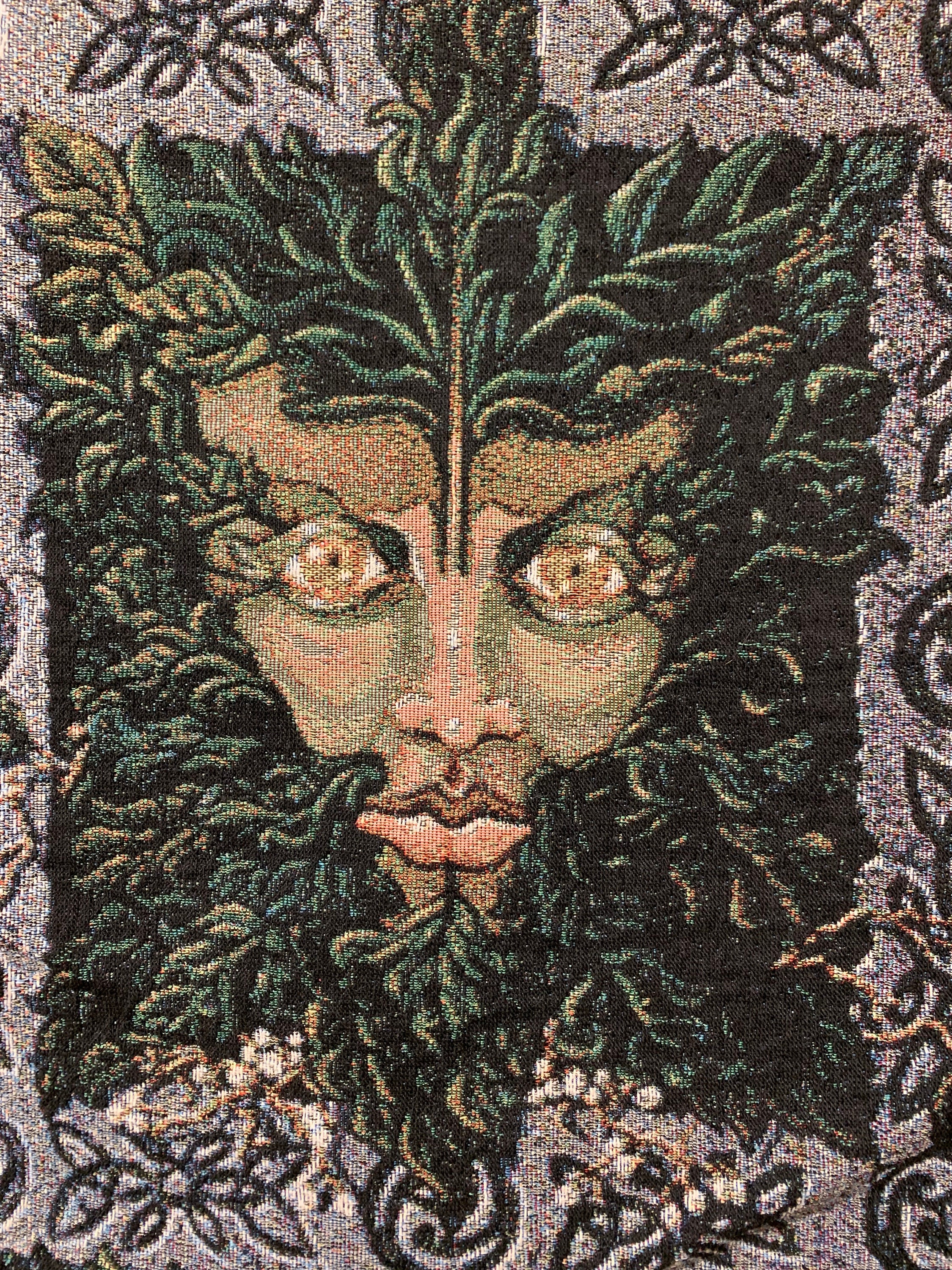 Green Man Tapestry, Green Man, Wall Hanging, Celtic Gods, Pagan ...