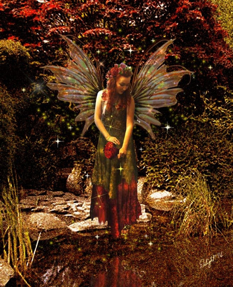 The Last Rose of Summer 16x20 Print Double Matted Hand | Etsy