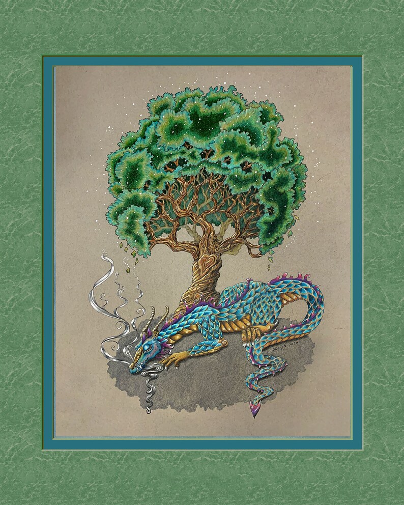 Tree of Life Dragons, 8x10 Print, Frame Ready, Standard Size, Tree of ...