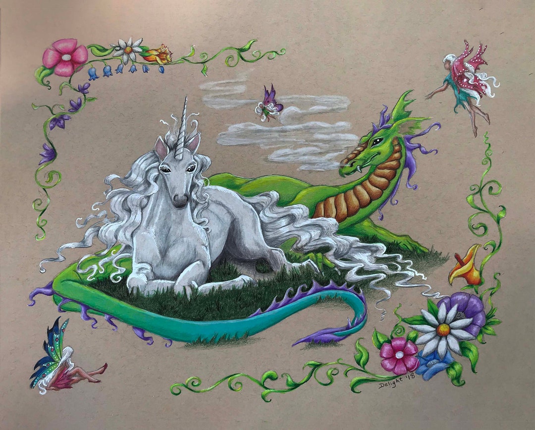 Unlikely Friends, 11x14 Print, Double Matted, Limited Edition, Hand Signed, Standard Size, Frame ...