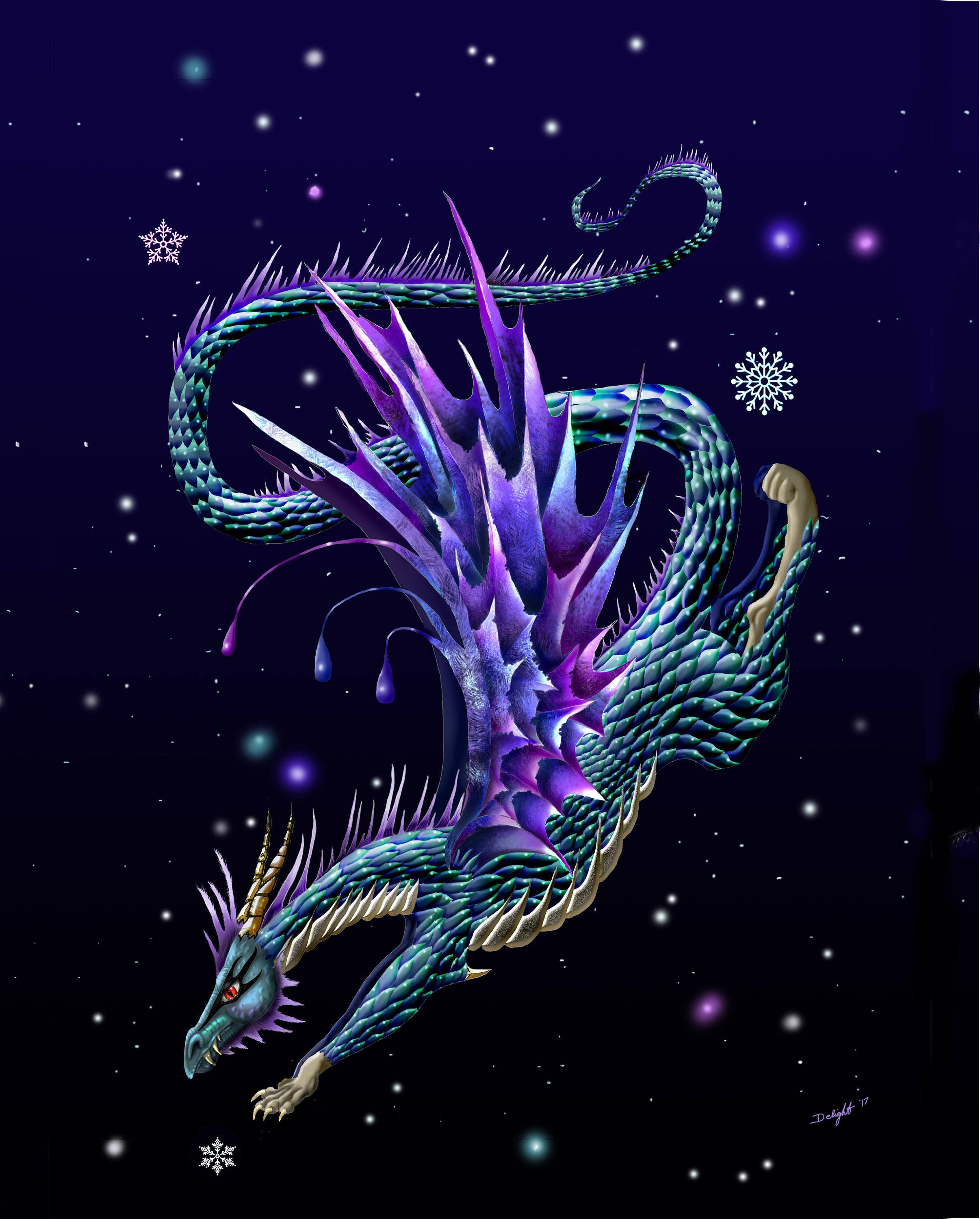 Flying Ice Dragon