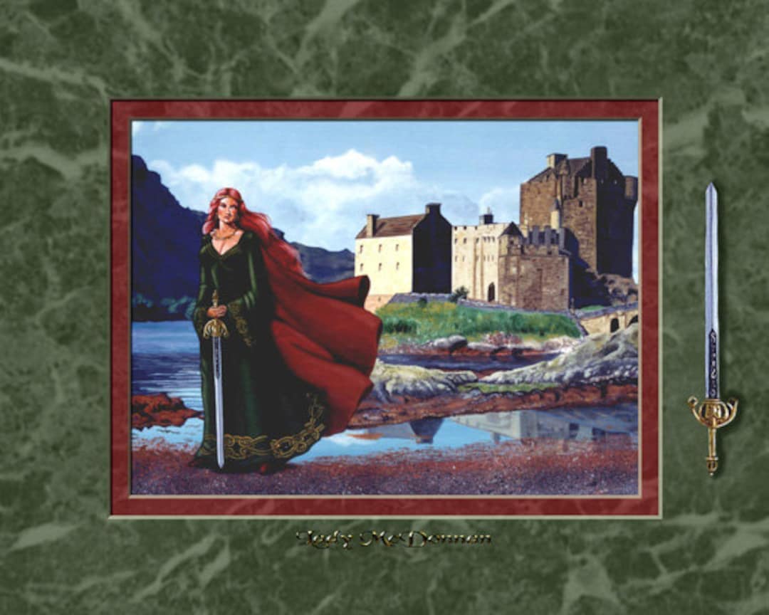 Lady Mcdonnan, 8x10 Print, Lady and Castle, Castle and Lady, Woman With ...