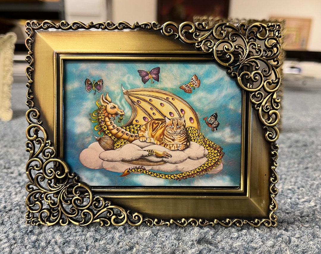 ATC Framed Mini of Floating Dragon Loafing Tiger, Beautiful Dragon ...