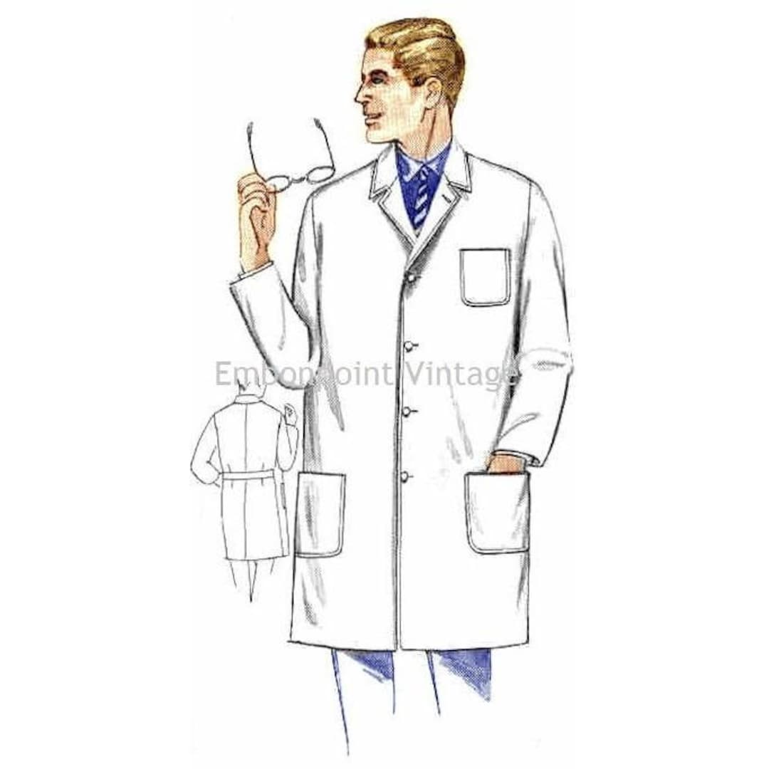 Plus Size or Any Size Vintage 1969 Men's Lab Coat - Etsy Canada