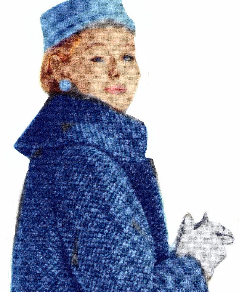 Vintage Sewing Patterns Plus Size (or Any Size) 1956 Peplum Coat - PDF ...