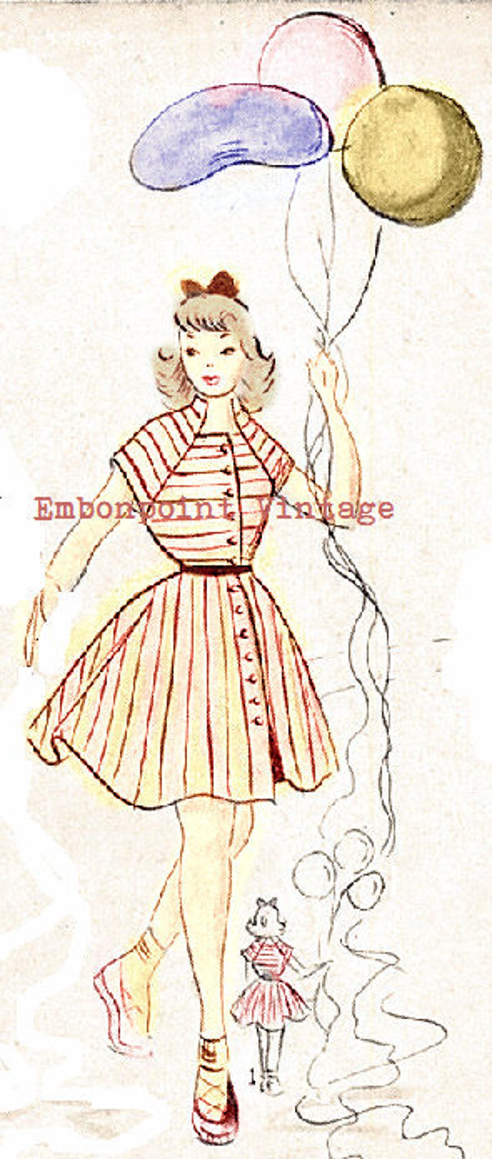 Plus Size or Any Size Vintage Dress Sewing Pattern PDF - Etsy