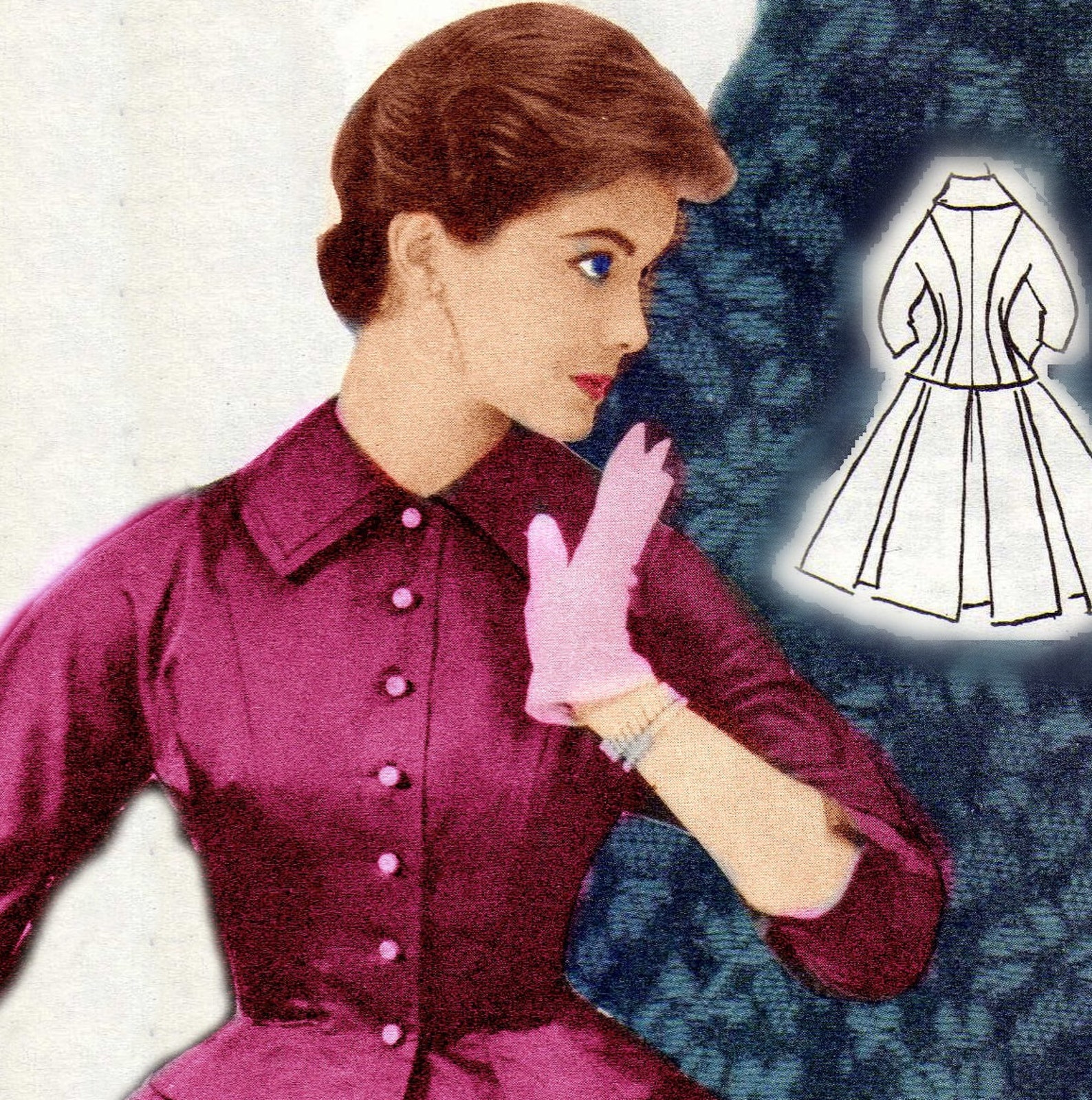 Vintage Suit Pattern 1956 PDF Plus Size (or Any Size) - Pattern No 3 ...