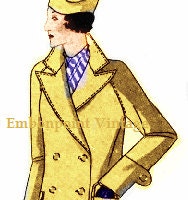 Plus Size (or Any Size) 1934 Vintage Swing Coat Sewing Pattern - PDF ...