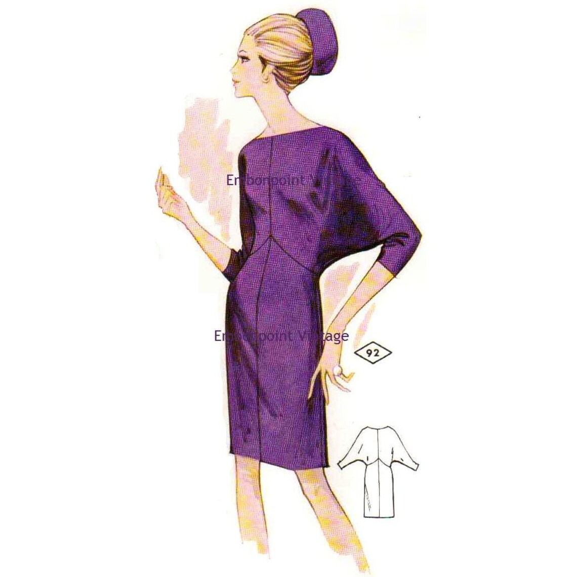 Plus Size (or Any Size) Vintage 1969 Dress Pattern - PDF - Pattern No ...