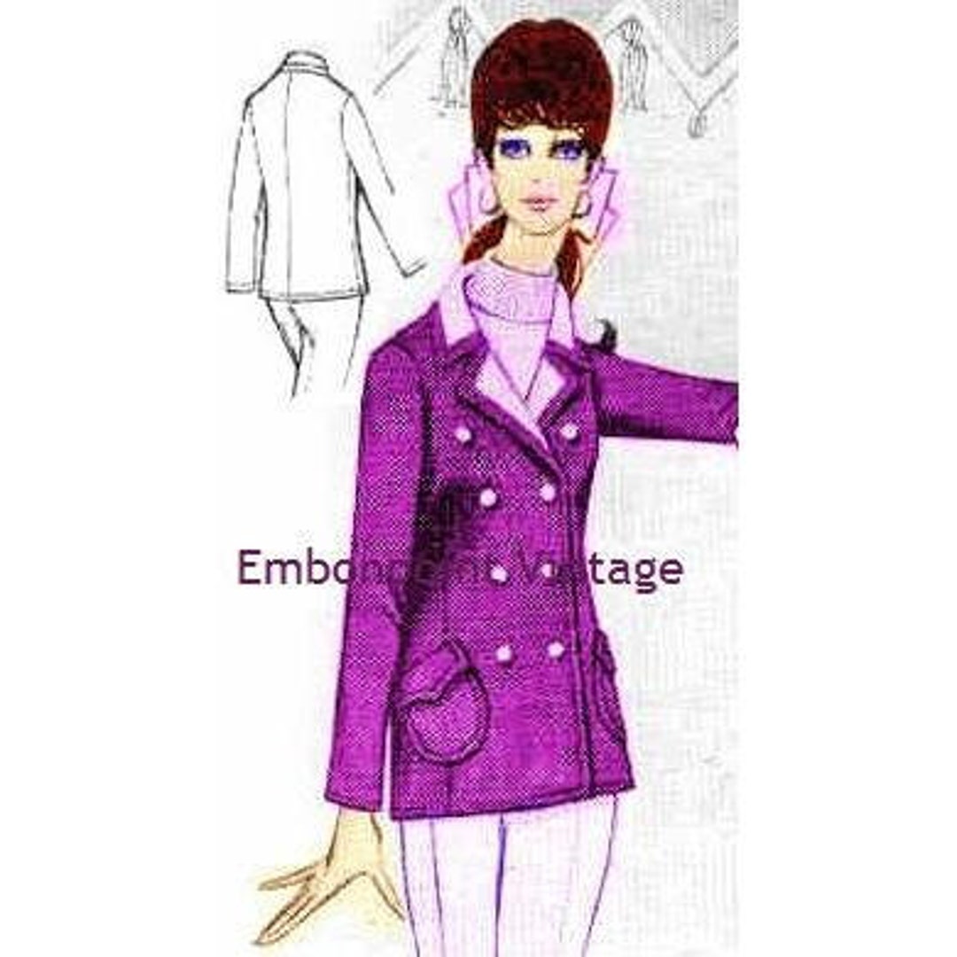 Plus Size (or Any Size) Vintage 1969 Blazer Pattern - PDF - Pattern No ...
