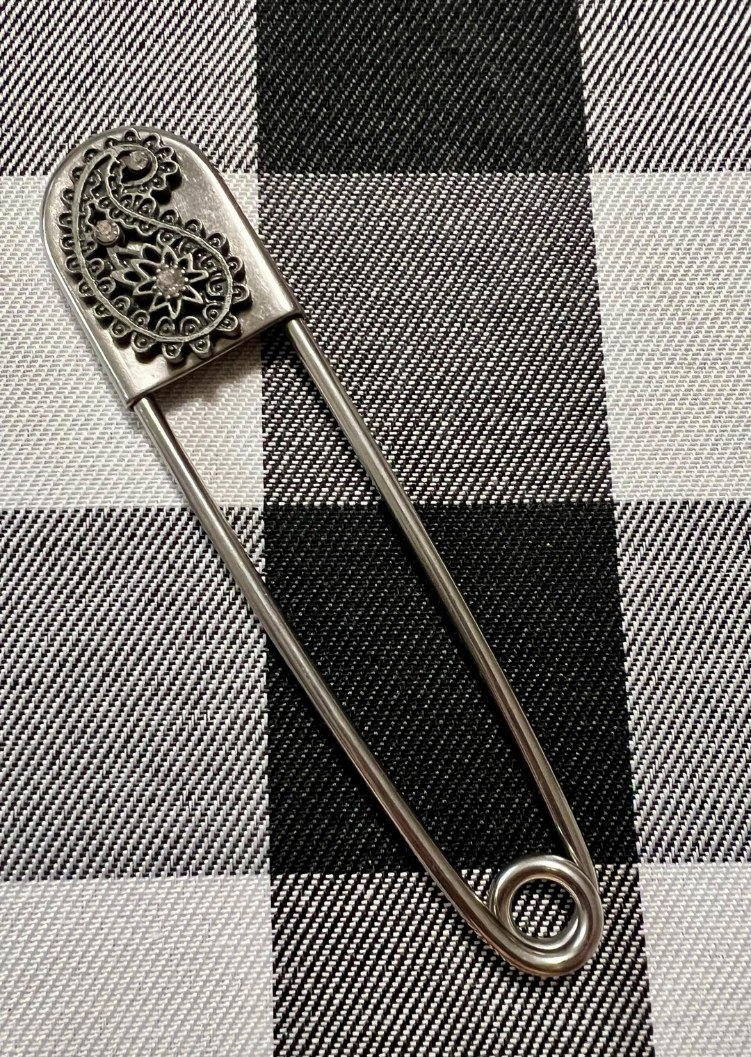 Jumbo Safety Pin, Kilt Pin, Scarf Pin, Cloak Pin, Safety Pin Key Chain ...