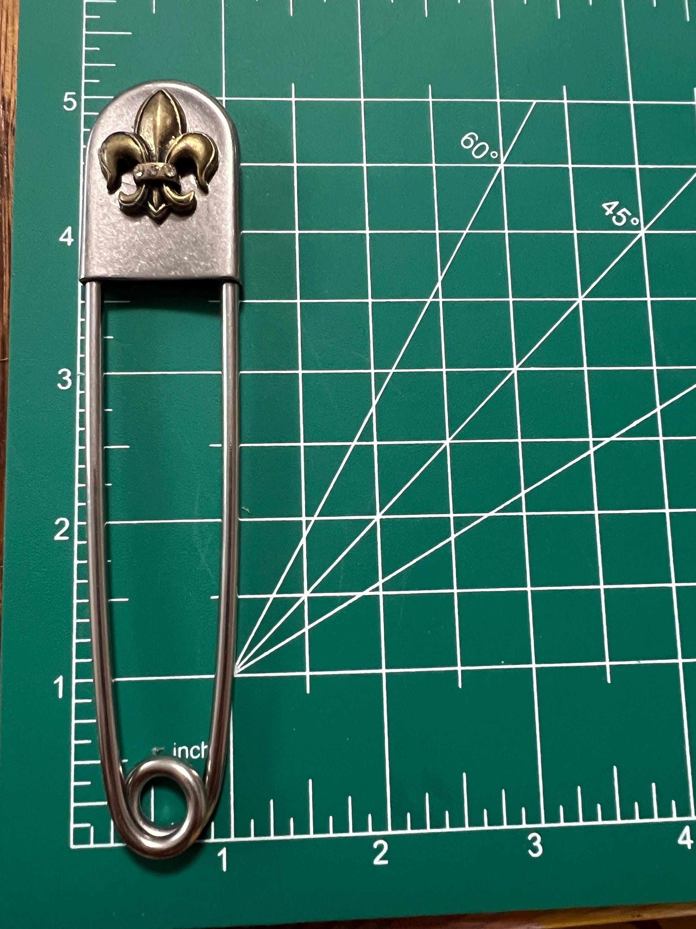 Jumbo Safety Pin, Kilt Pin, Scarf Pin, Cloak Pin, Safety Pin Key Chain ...