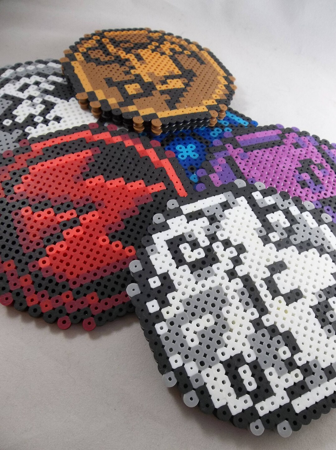 Pokemon Trading Card Game Perler Bead Coins Prototype - Etsy