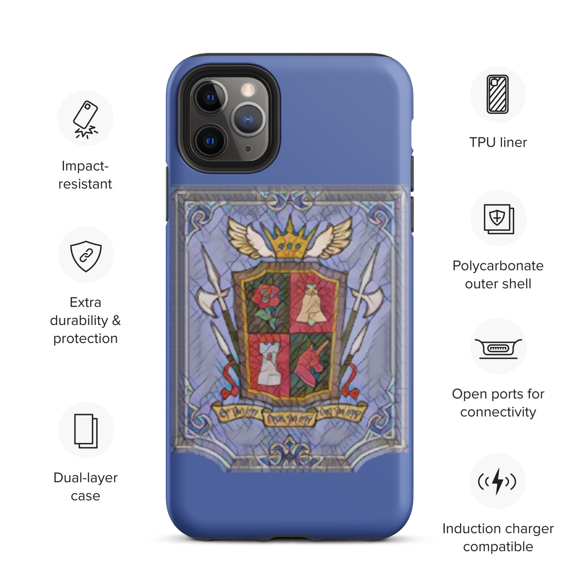 Ishgard Stained Glass Flag FFXIV Tough Iphone Case - Etsy