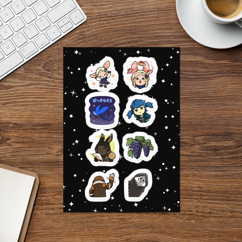 FFXIV LINE Endwalker Sticker Sheet - Etsy
