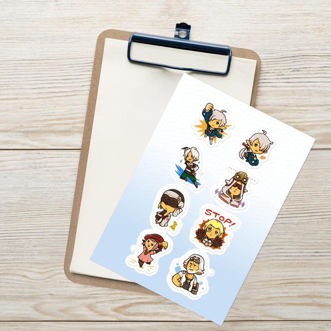 FFXIV LINE ARR Scions Sticker Sheet - Etsy