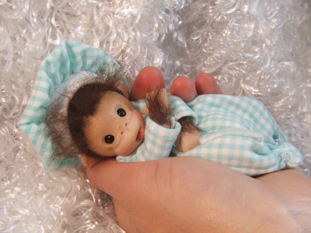 Tutorial on Sculpting Baby Monkeys. PLUS Mini Ooak Polymer Clay Baby ...