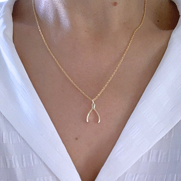 Wishbone Necklace - Etsy