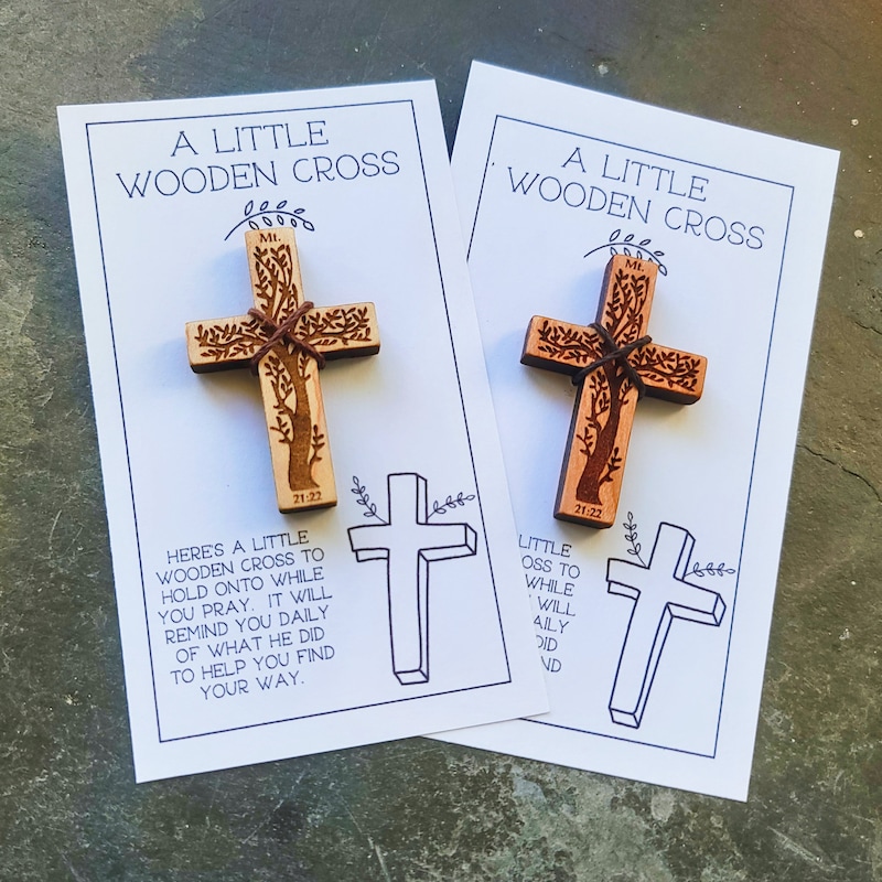 Hand Held Prayer Cross - Etsy