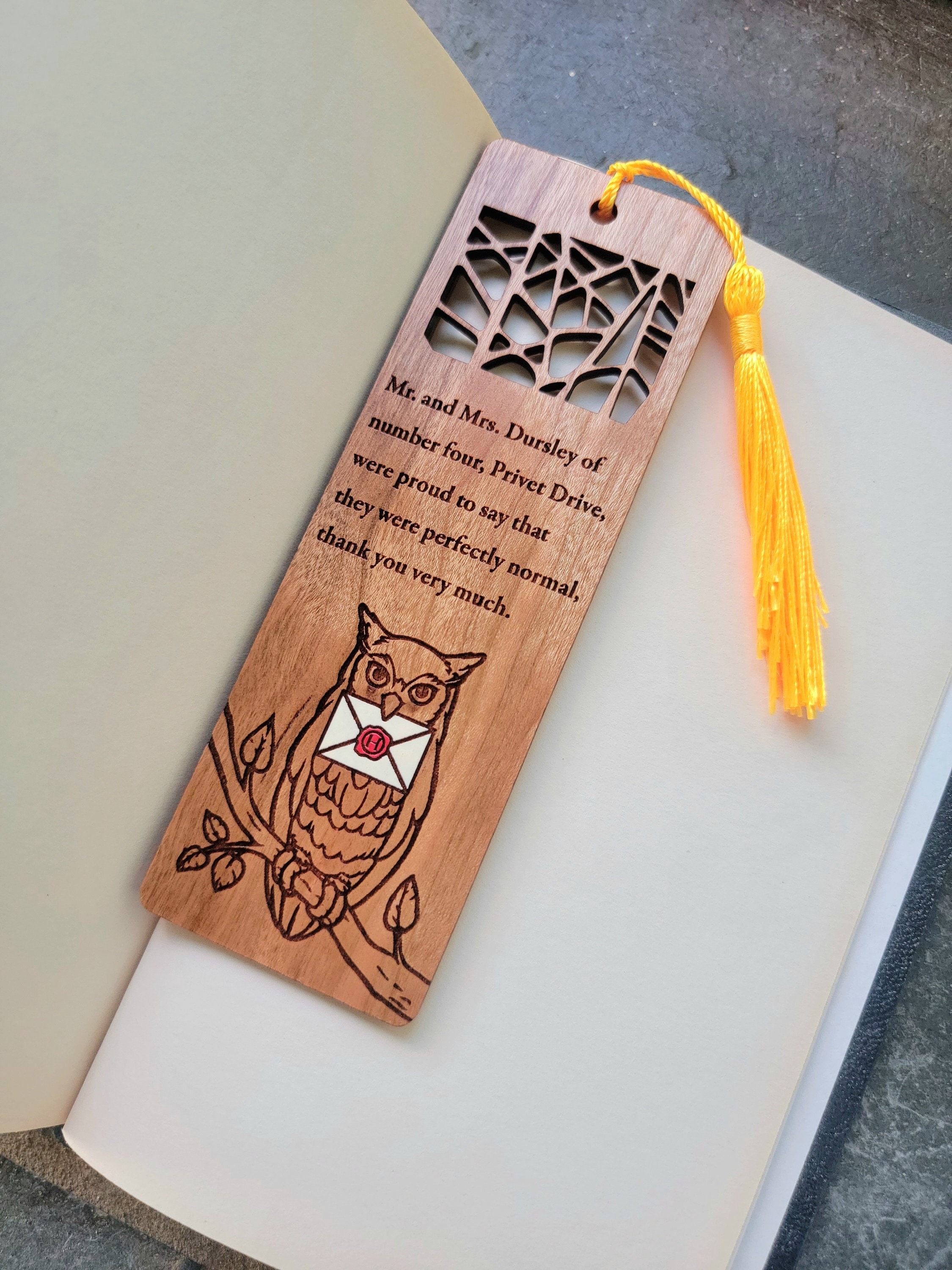 Perfectly Normal Wooden Bookmark - Etsy