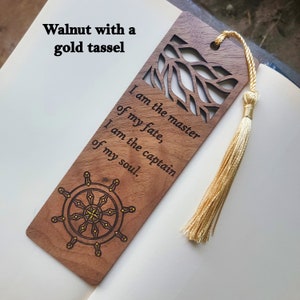 Captain of My Soul Wooden Bookmark - Etsy