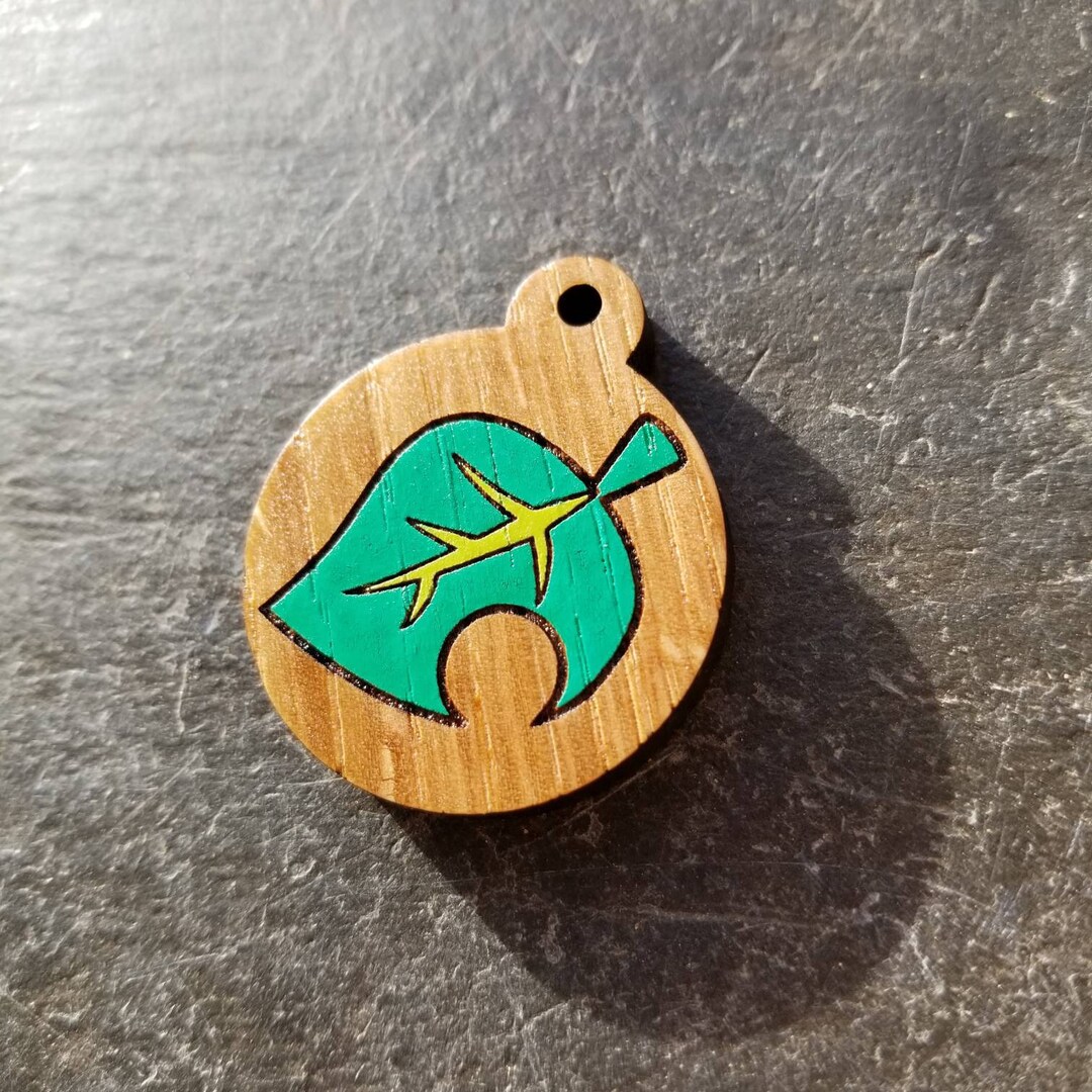 Animal Crossing Leaf Themed Pet Tag - Etsy