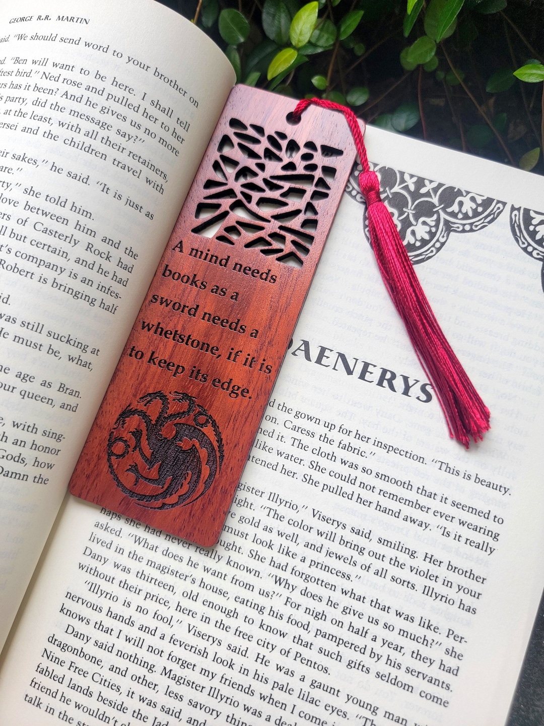 A Mind Needs Books Wooden Bookmark - Etsy