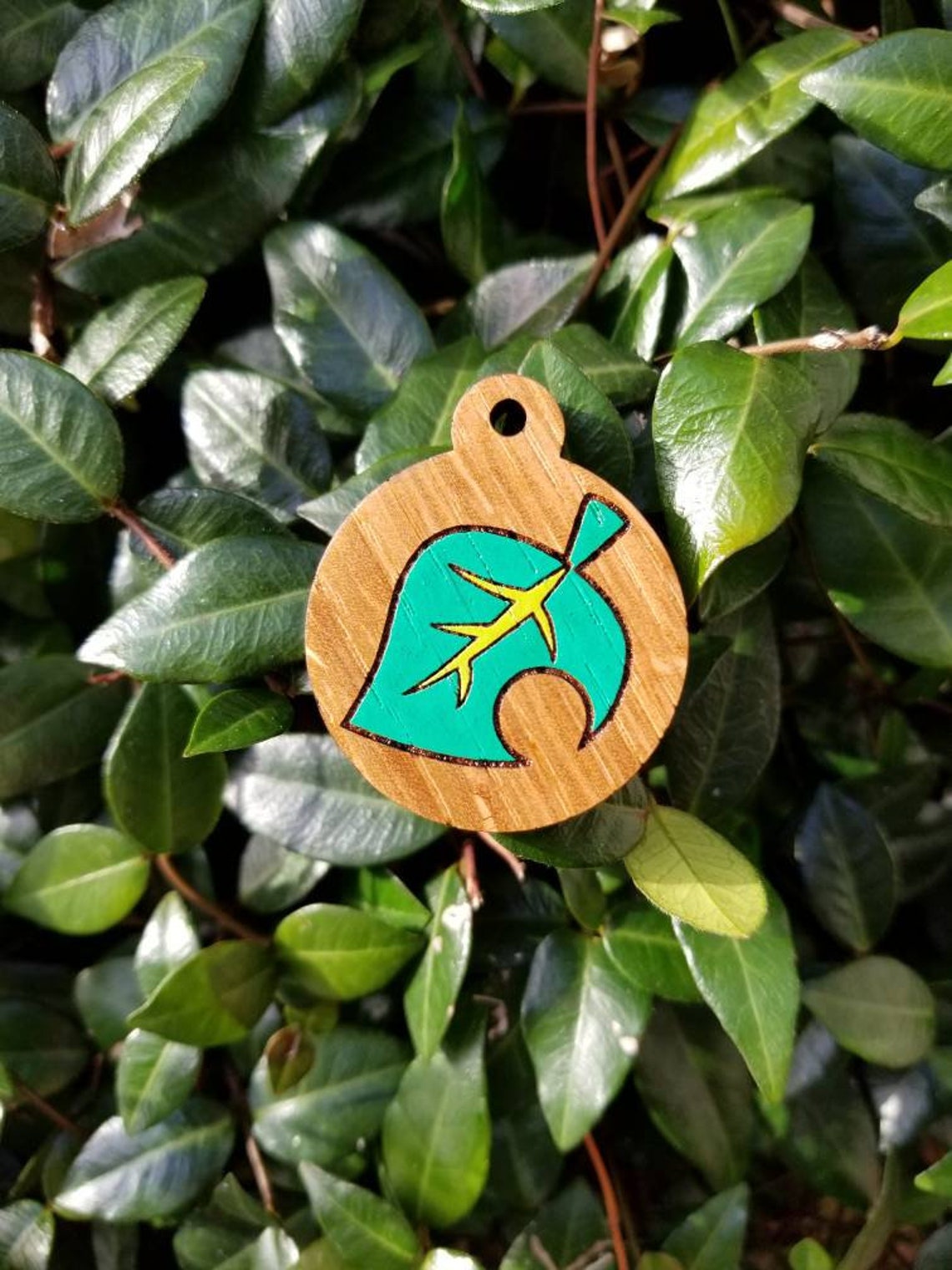 Animal Crossing Leaf Themed Pet Tag - Etsy