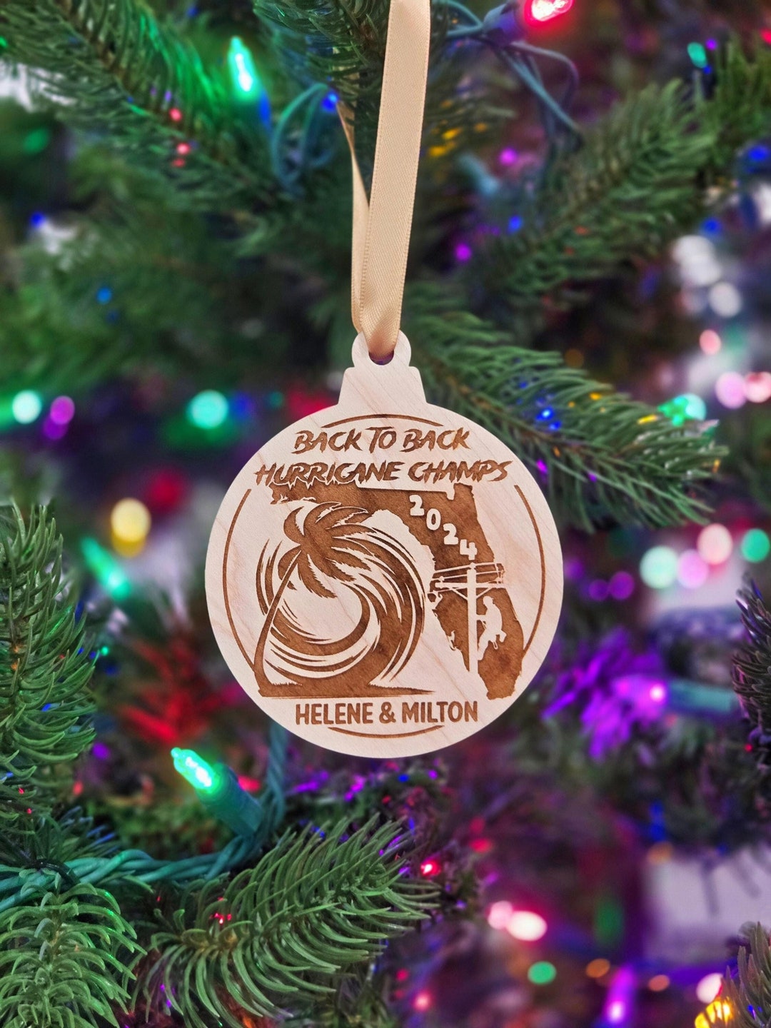 Hurricane Champs Christmas Ornament - Etsy