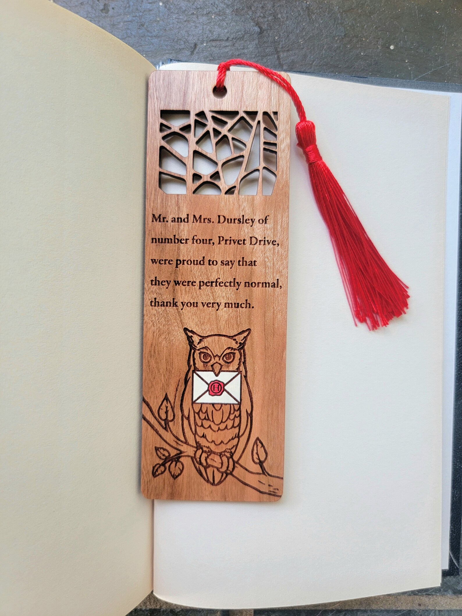 Perfectly Normal Wooden Bookmark - Etsy