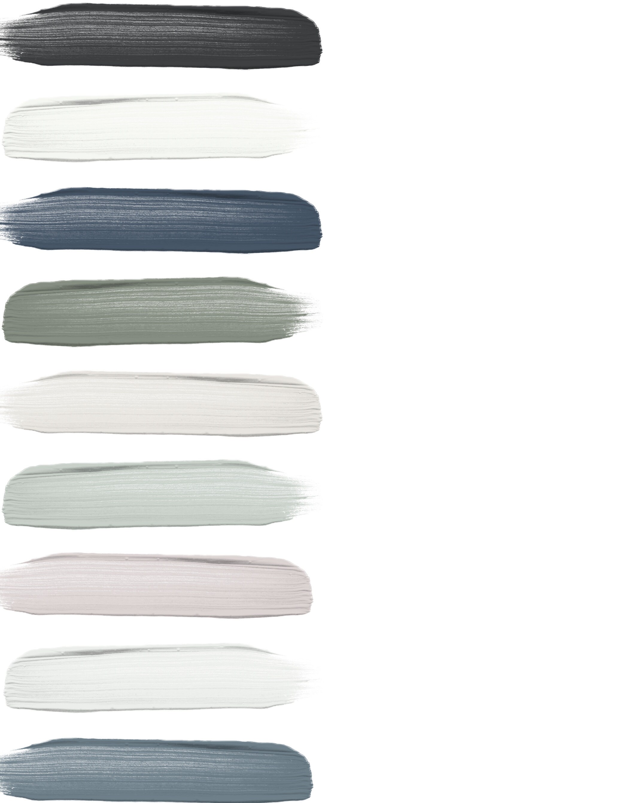 Benjamin Moore Calm, Whole House Paint Color Palette, Benjamin Moore ...