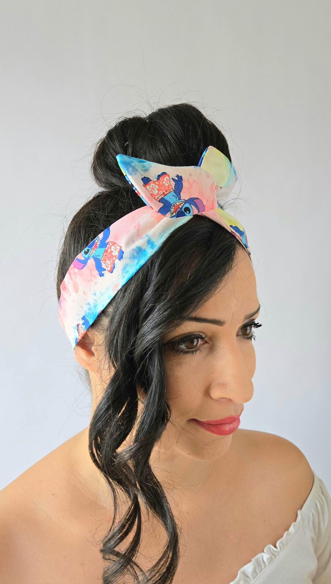 Lilo and Stitch Wire Bow Headband - Etsy