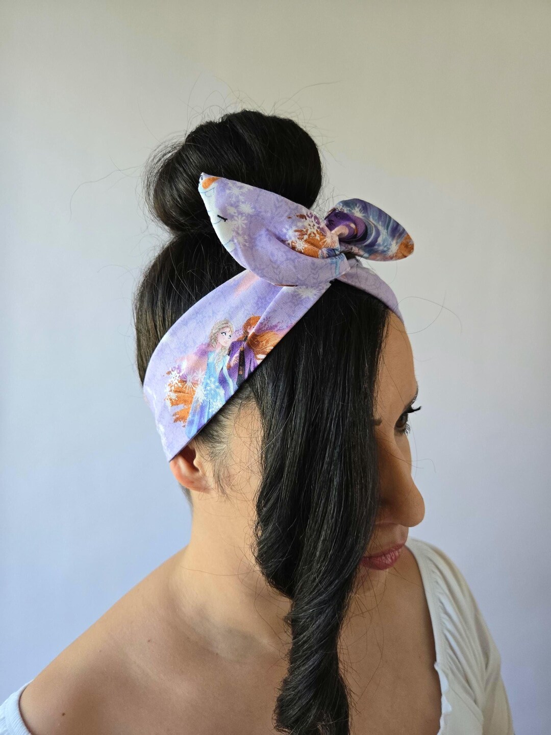 Elsa and Anna Frozen-inspired Handmade Bow, Wired Insert Headband ...