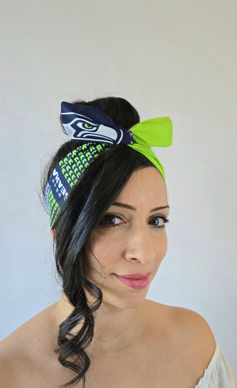 Seattle Seahawks, Headband, Dolly Bow Head Bands, Head Band, Hair Bow ...