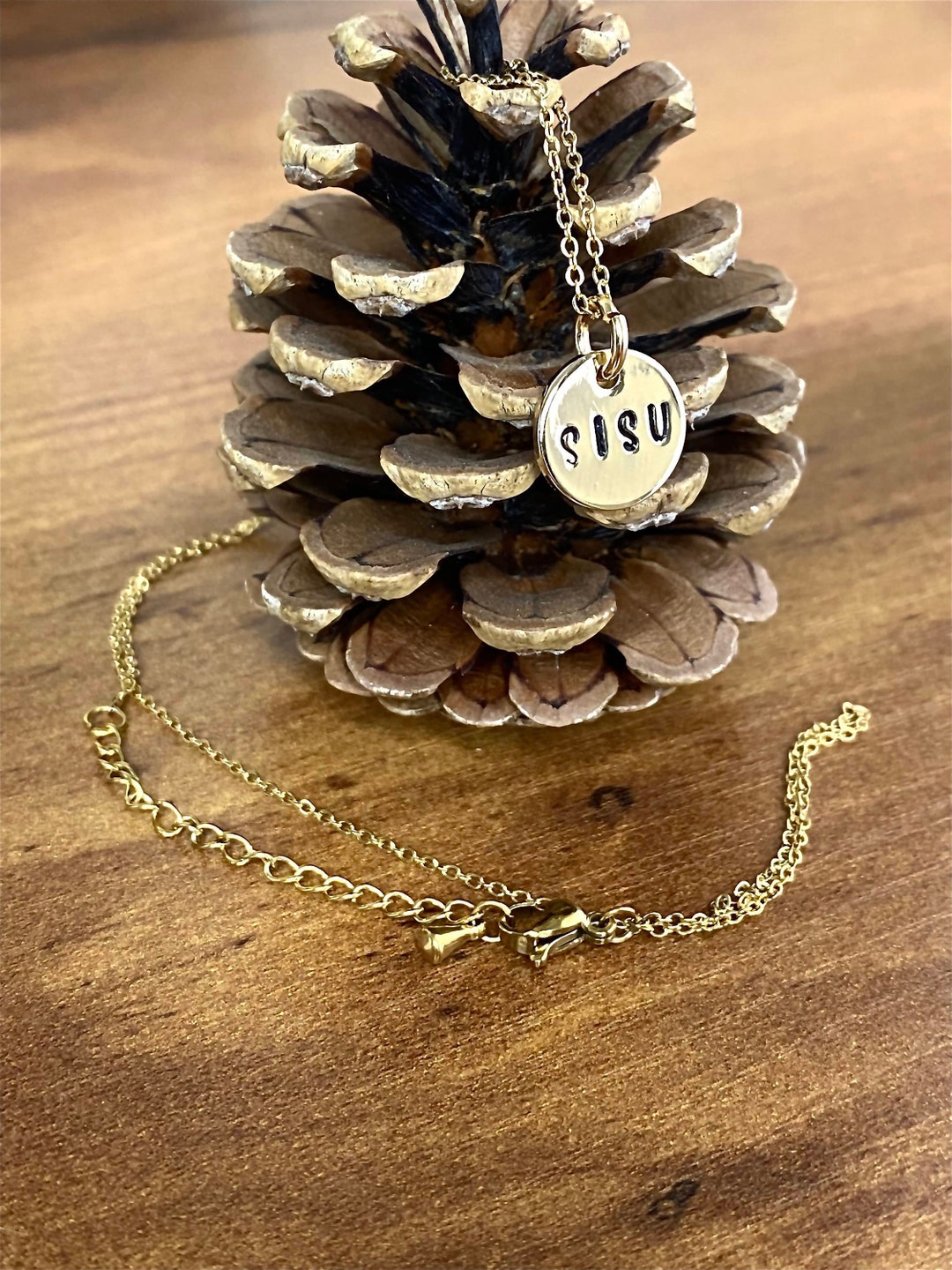 Sisu Necklace - 17" - 19" Hand-stamped Sisu Necklace - Sisu Pendant ...