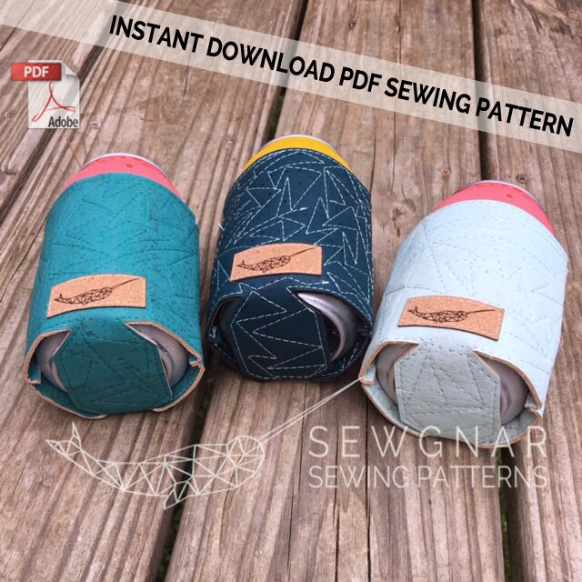 Can Cooler Sewing Pattern / PDF & SVG Files / PDF Sewing - Etsy Australia