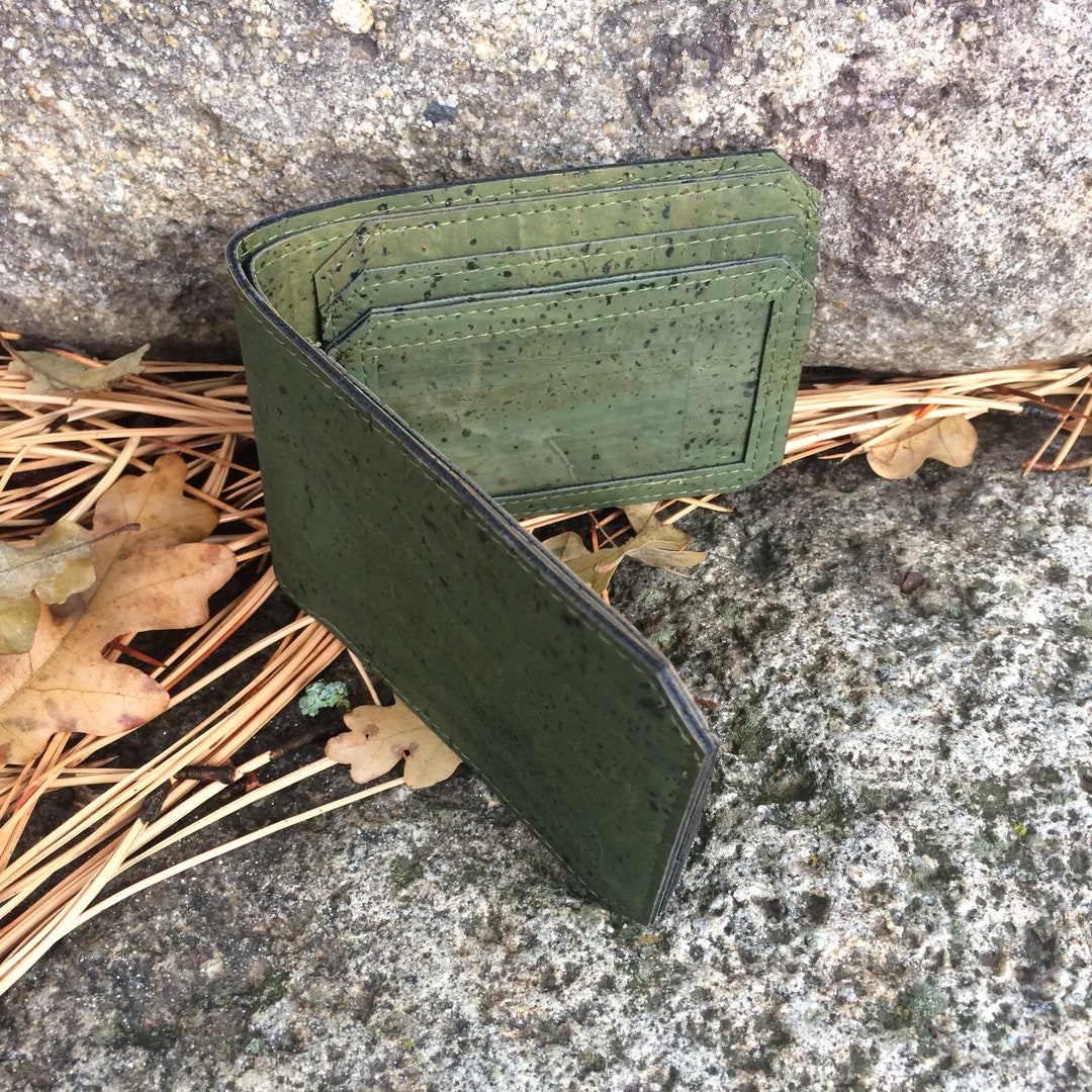 Cork Wallet With ID Slot /cork Wallet / Mens Wallet / Bi-fold Wallet ...
