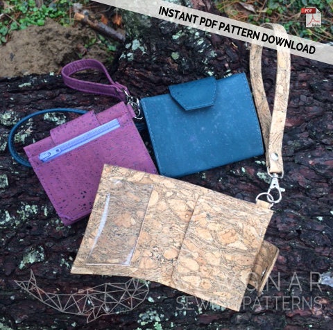 Key Fob Wallet PDF & SVG Bundle / Wallet Sewing Pattern / Cork - Etsy
