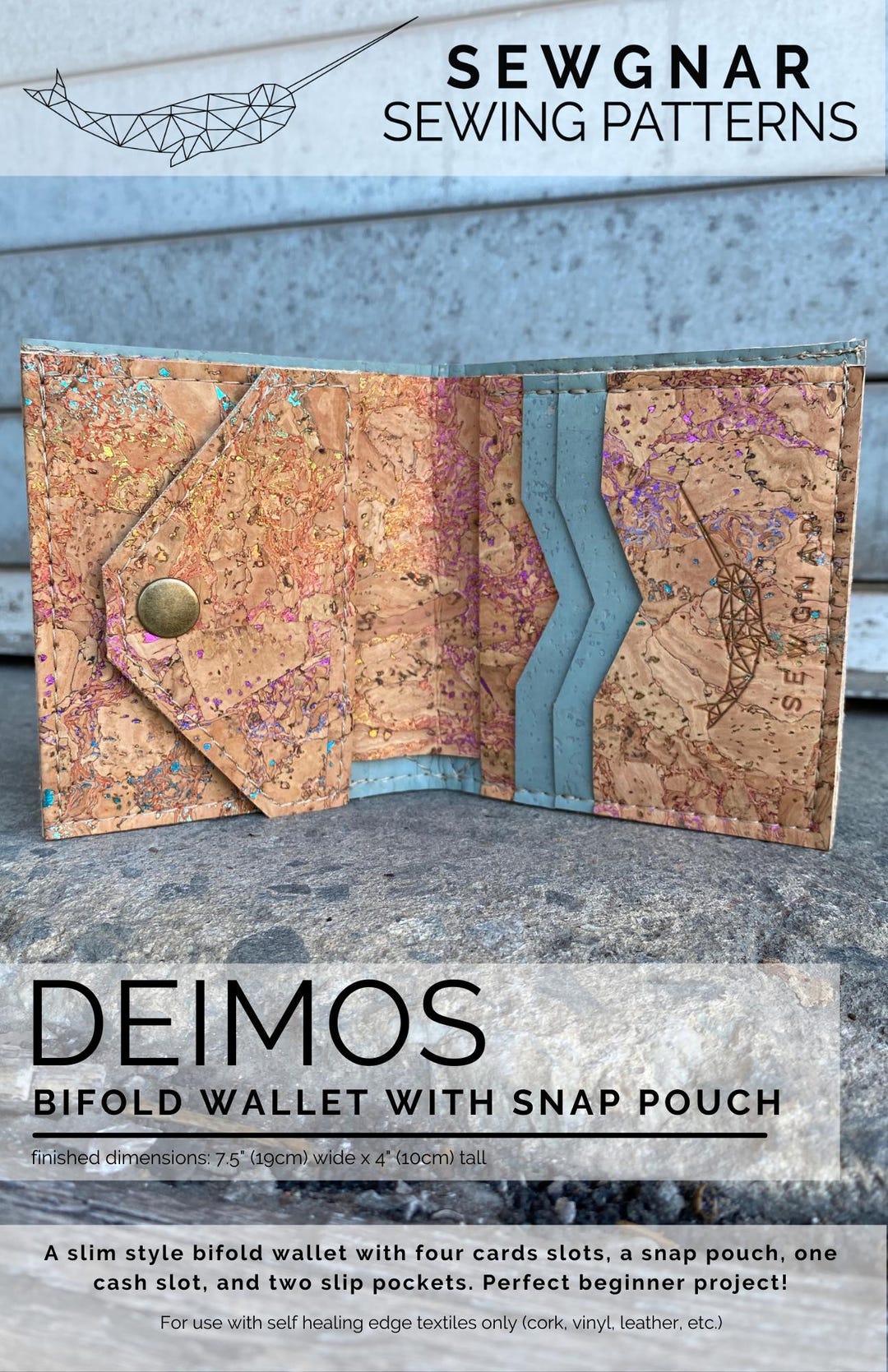 Deimos Wallet PDF & SVG Files / Sewgnar Deimos Wallet / Bifold Wallet ...