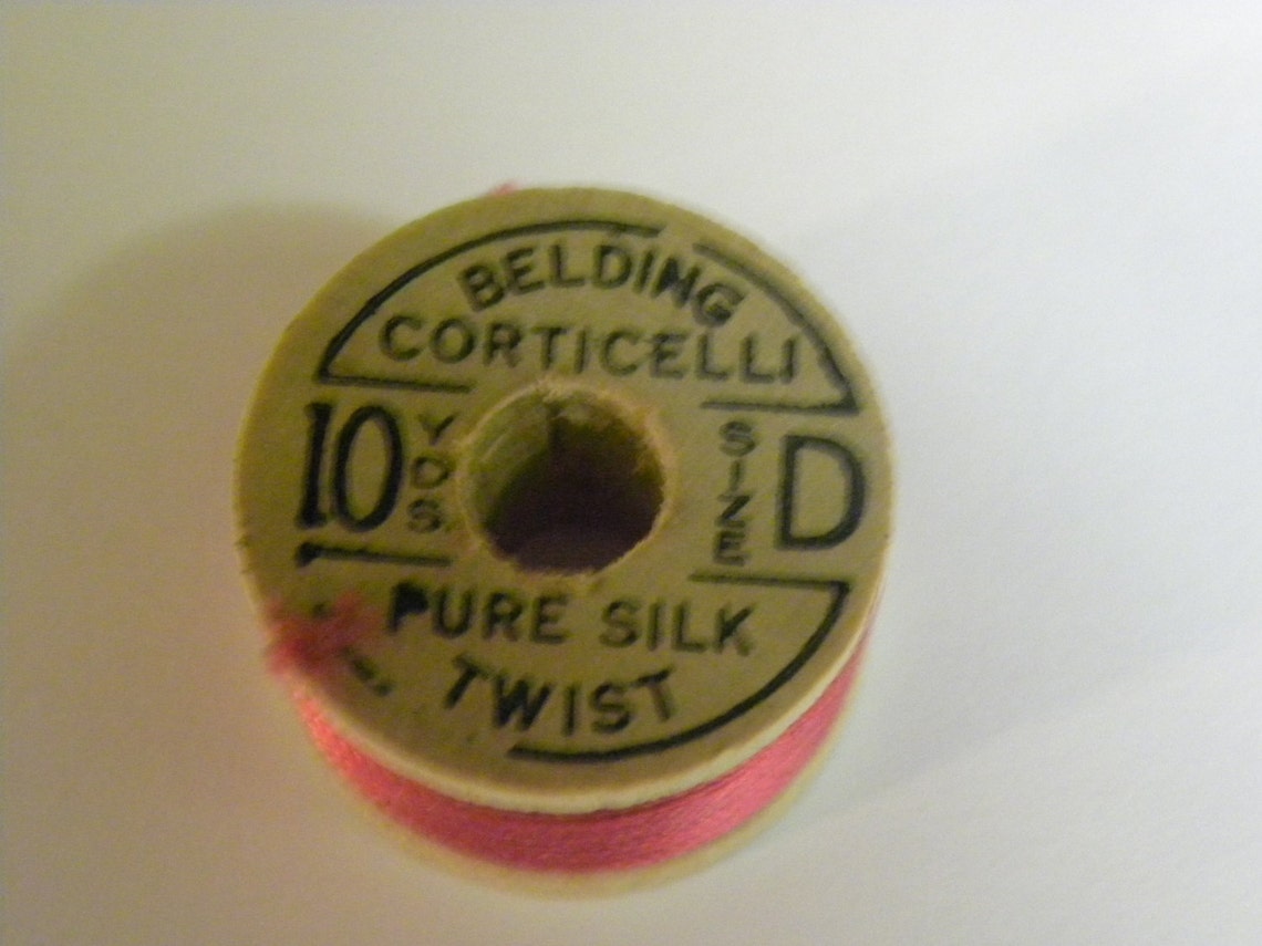 Vintage Belding-corticelli Brand Pure Silk Buttonhole Silk Twist Thread ...