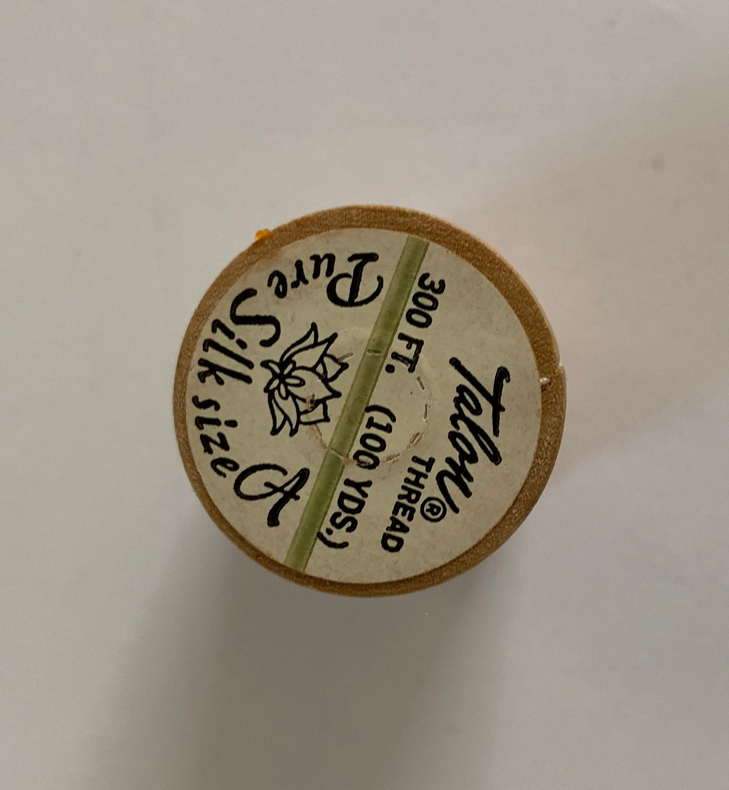 Vintage Talon Pure Silk Hand Sewing Embroidery Thread 100 Yd. Wooden ...