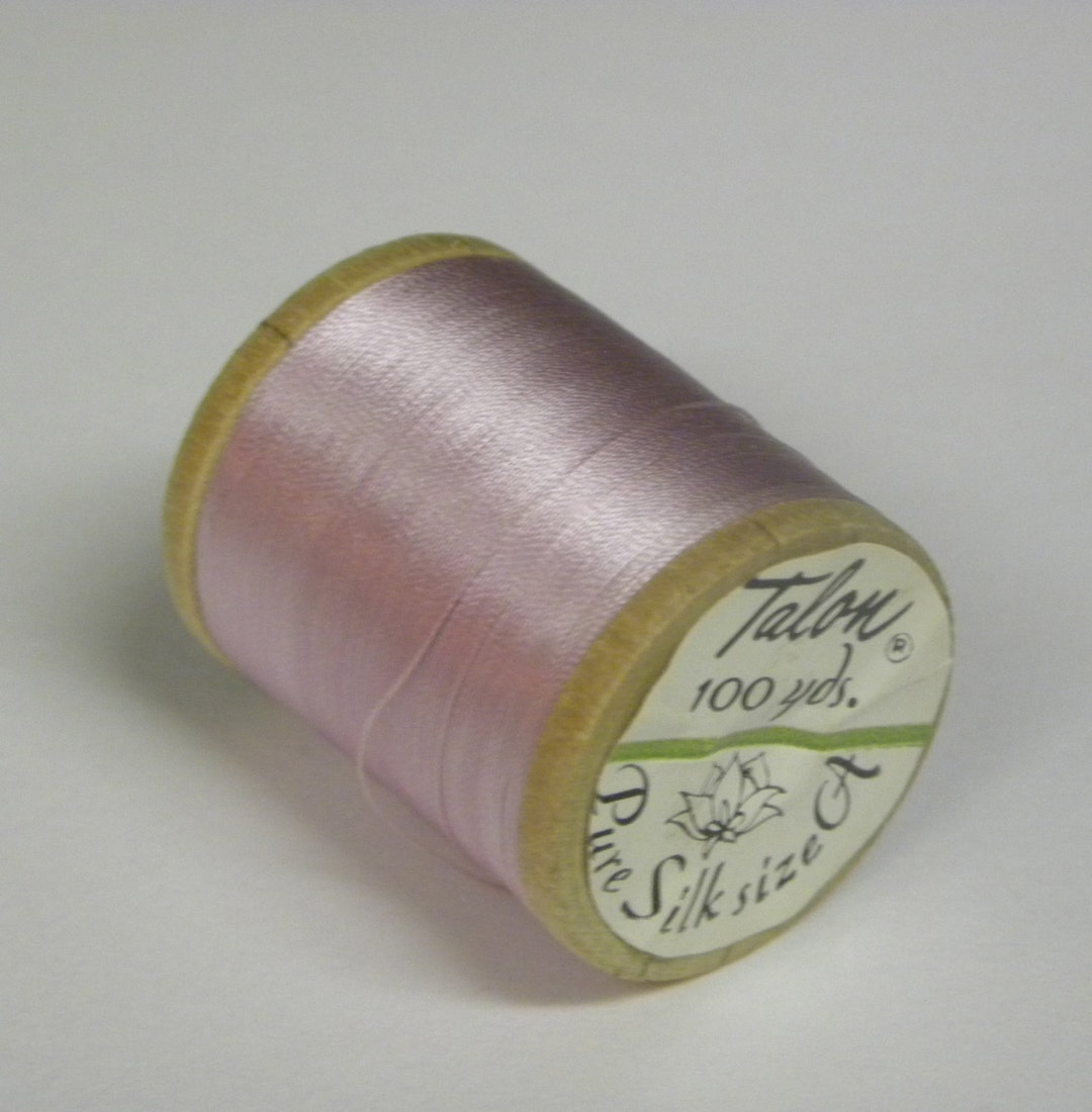 Vintage Talon Pure Silk Hand Sewing Embroidery Thread 100 Yd. Wooden ...